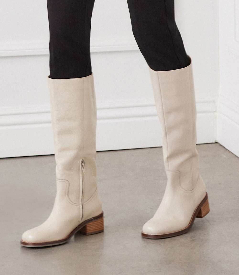 Round Toe Knee High Boots - Stylish Leather Fall Footwear – Karen Kane